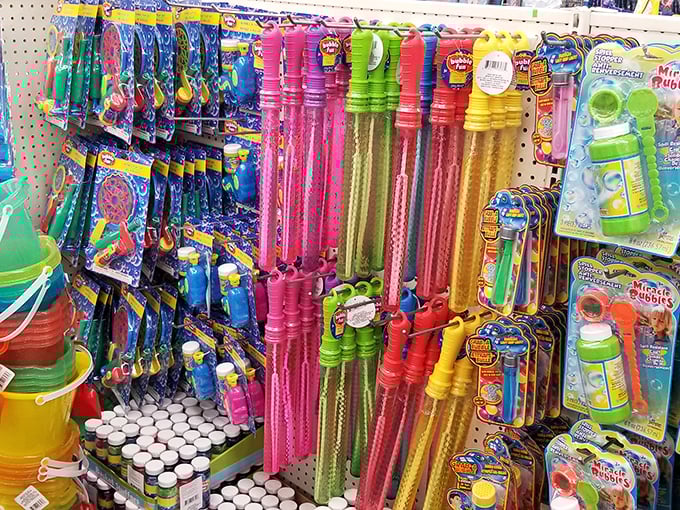 Summer fun in plastic form. These bubble wands and water toys transform ordinary Michigan backyards into magical playgrounds of childhood delight.