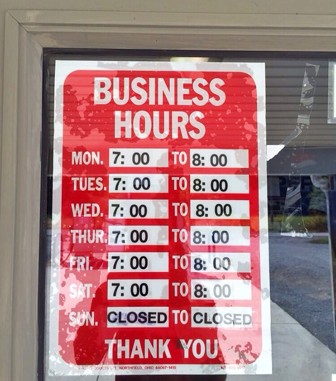 Open six days a week, closed on Sundays. Even quirky cafes need a day of rest!