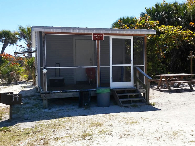 Five-star accommodations, island style. What this ranger station lacks in luxury, it makes up for in million-dollar views and mosquito encounters.
