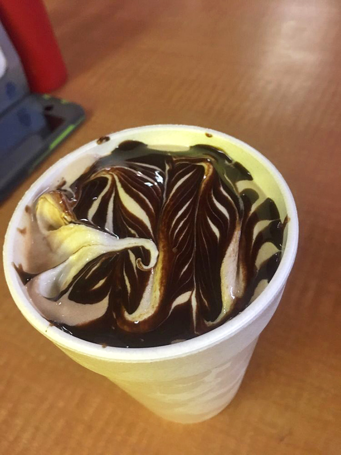Chocolate and vanilla swirled together like the perfect marriage&mdash;rich, sweet, and worth the brain freeze you'll inevitably endure.