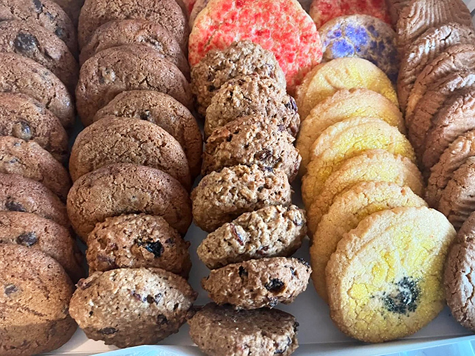 Cookie lineup that belongs in a museum of simple pleasures. Notice how they're perfectly imperfect&mdash;the hallmark of handmade goodness.
