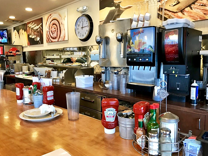 The beating heart of any great diner&mdash;where condiments stand ready and coffee machines hum the day's first melody.