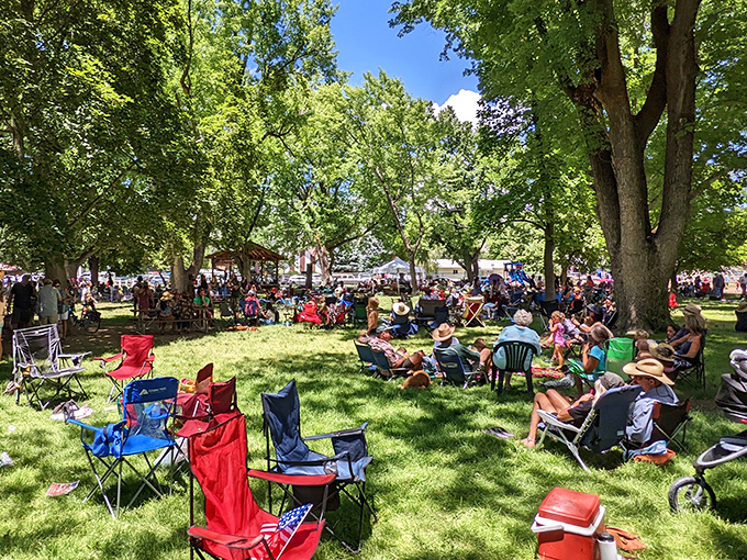 Town gatherings in Paonia aren't events—they're reunions, even for first-timers. Strangers become friends between the first and second bite of peach cobbler.