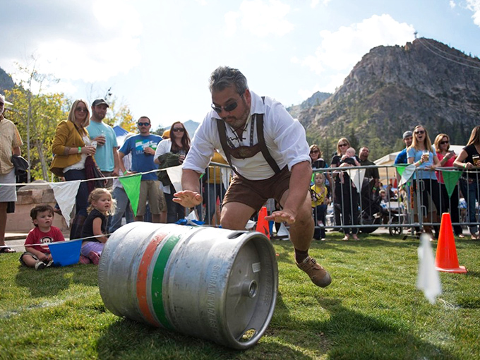 Oktoberfest, Truckee-style: where lederhosen meets pine trees and barrel-rolling becomes an Olympic-worthy sport.
