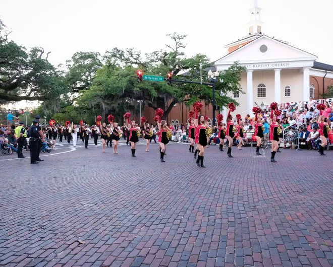 The annual Rose Festival parade transforms Thomasville's brick streets into a celebration of community spirit, marching bands, and remarkably intricate float designs.