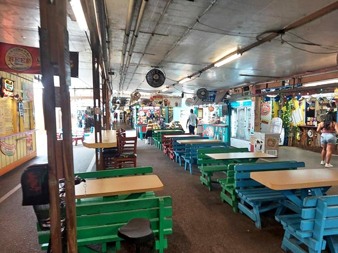 The food court oasis&mdash;where weary treasure hunters refuel between discoveries, swapping stories of great finds over simple, satisfying fare.