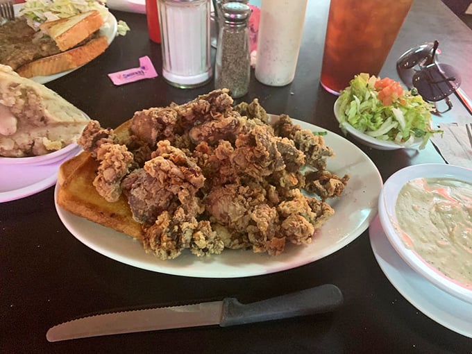 Crispy on the outside, tender within, this plate of fried chicken makes you wonder why you ever bothered eating anywhere else in Texas.