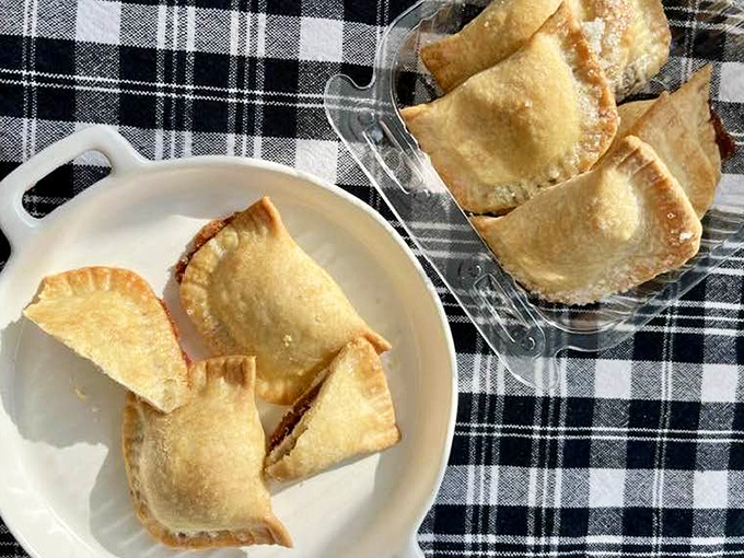 Little hand pies that prove good things come in small packages. Like edible envelopes delivering messages of deliciousness straight to your soul.