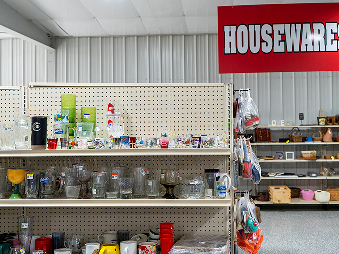 Housewares heaven! From mismatched glassware to mysterious kitchen gadgets that would baffle even the most seasoned home cook.