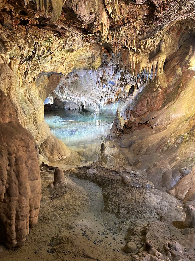 The cavern's chambers reveal themselves in dramatic fashion, with each turn offering new geological surprises worth the price of admission.