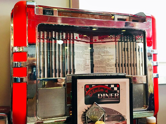 The classic jukebox isn't just decoration&mdash;it's a time portal offering musical accompaniment to your meal, one quarter and three songs at a time.