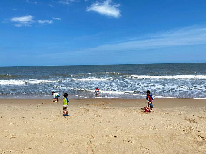 Childhood memories in the making. These waves will be remembered as "massive" in stories told decades from now.