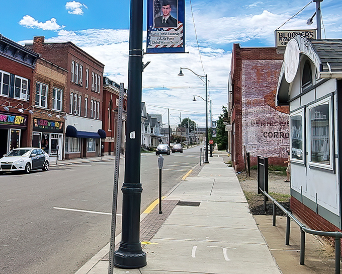 Bradford's streets reveal the surrounding mountains, a constant reminder that nature's majesty is just a glance away from downtown.