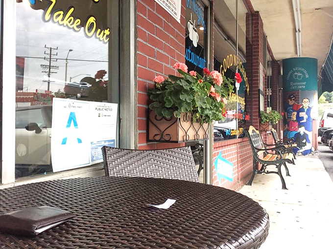 Even the outdoor seating area feels like a neighborhood secret, with wrought-iron tables perfect for people-watching on Ventura Boulevard.