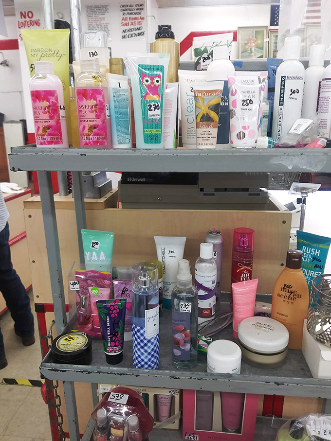 Beauty products that barely made it out of someone's bathroom cabinet. One shopper's regret becomes another's experimental phase.