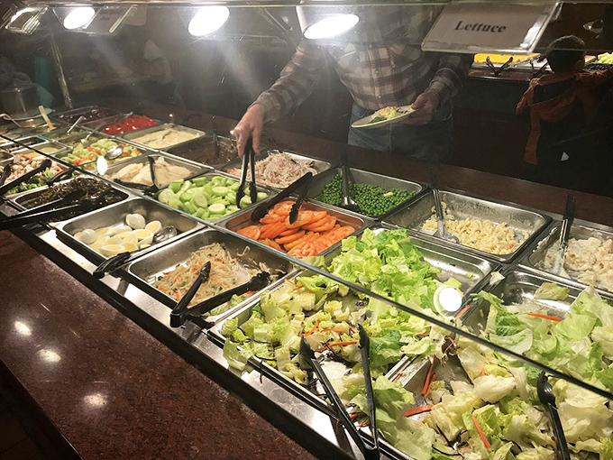 The salad bar – that place you promise yourself you'll visit first before inevitably surrendering to the siren call of General Tso's chicken.