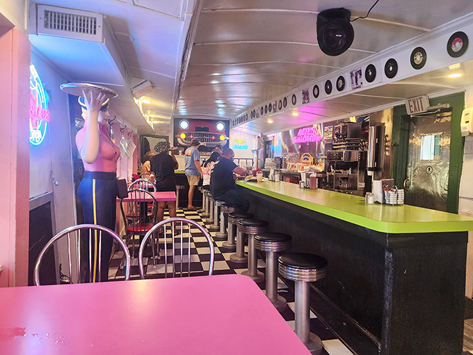 12. seatingThe counter seating offers front-row tickets to the short-order ballet, where cooks perform culinary choreography that's been perfected over decades.