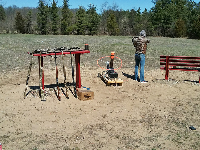 The shooting range offers a controlled environment for sportsmen. Those clay pigeons never stood a chance against Illinois' sharp-eyed marksmen.