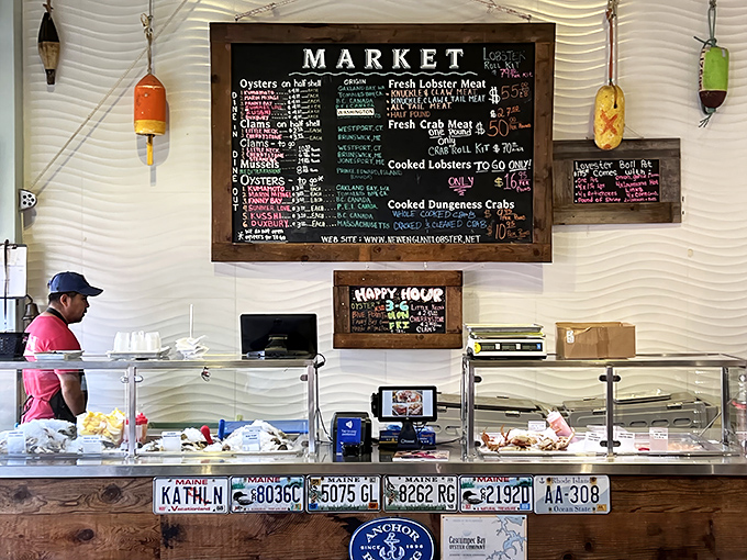 Behind every great seafood feast is a dedicated team turning ocean treasures into edible masterpieces. The chalkboard menu changes with the catch&mdash;as it should.
