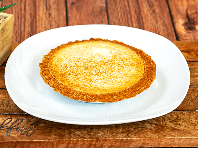 Sweet potato pie that would make your Southern grandmother nod in approval. The crust-to-filling ratio here deserves a mathematical study.