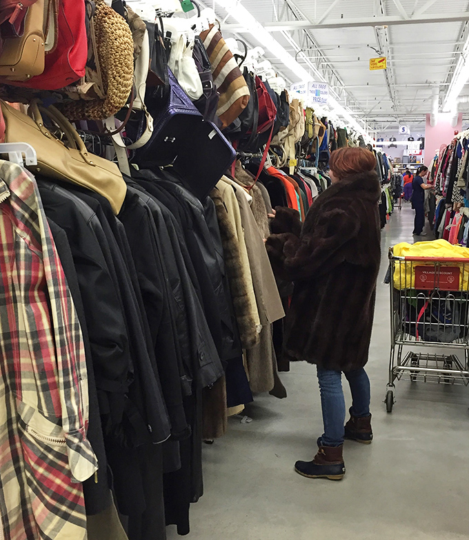 The coat section in winter becomes a competitive sport. That perfect vintage fur or leather jacket won't last until lunchtime.