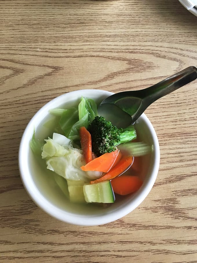 Simple vegetable soup that proves sometimes the most basic dishes require the most skill. Each vegetable maintains its dignity while contributing to the whole.