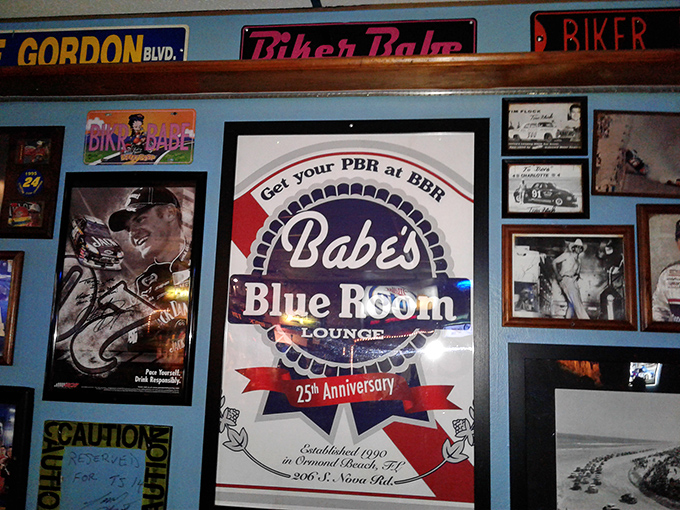 Wall-to-wall memories and memorabilia tell stories without saying a word. Twenty-five years of good times preserved in frames and neon.