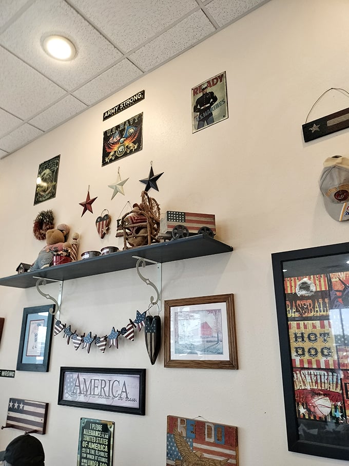 The walls tell stories of Americana through carefully collected memorabilia&mdash;not the manufactured kind, but pieces that earned their place over time.