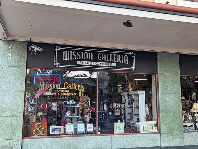 Mission Galleria's classic storefront brings old-world charm to downtown Riverside &ndash; architectural eye candy with treasures inside.