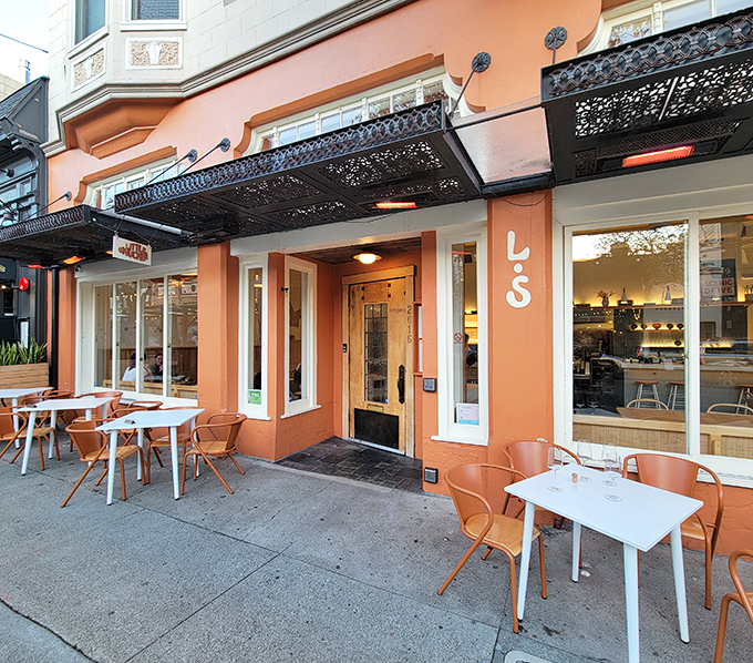 Little shucker's coral-colored storefront brings a pop of warmth to Fillmore Street – much like their perfect lobster rolls.