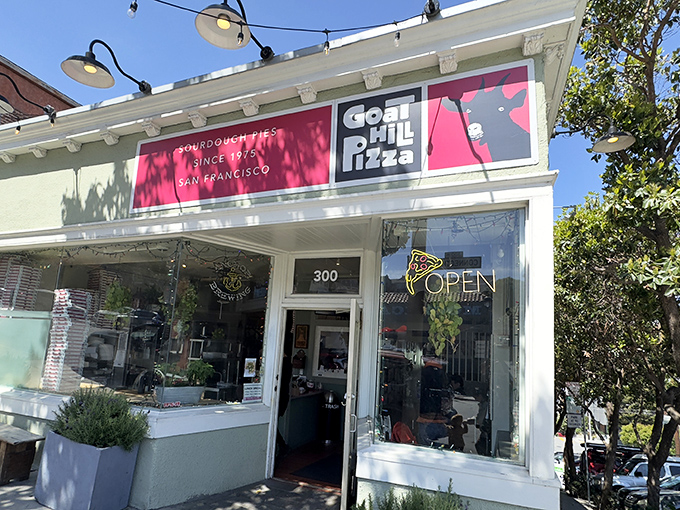 San Francisco may be famous for sourdough bread, but Goat Hill proves it makes an even better pizza foundation.