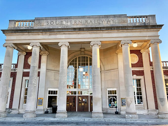 The historic railway station welcomes visitors to a city where retirement dollars travel further than the trains once did.