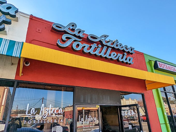 When a tortilleria looks this inviting from outside, you know the tacos inside will be absolutely perfect. 