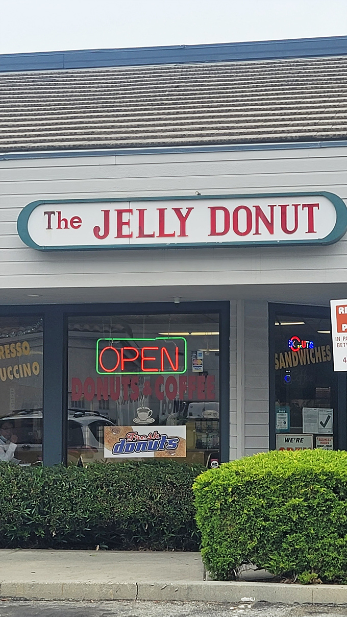 The Jelly Donut's unassuming strip mall presence hides treasures that locals have cherished for years.