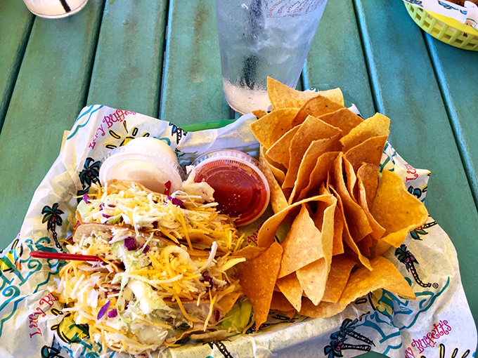 Coastal cuisine meets bowling alley comfort food. These tacos don't flounder when it comes to flavor&mdash;they swim right to your taste buds.