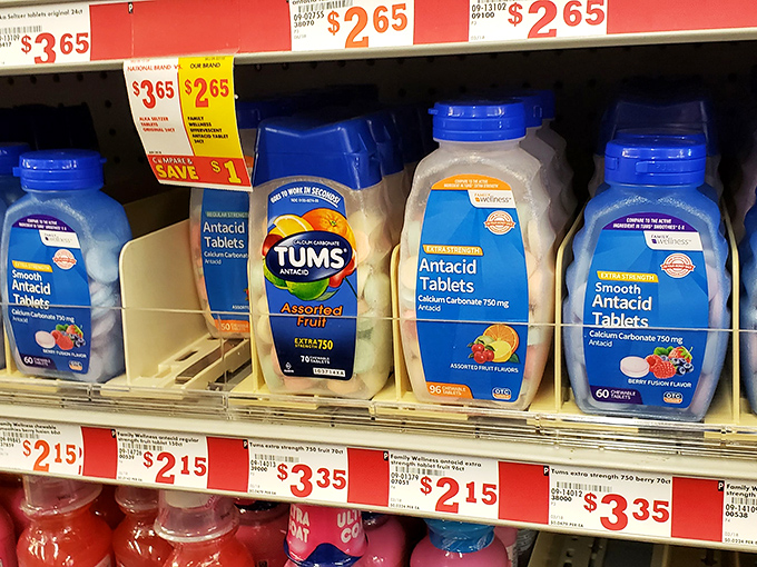 Antacid options galore &ndash; perfect for after you've sampled every free sample at Costco or attended your extended family's holiday dinner.