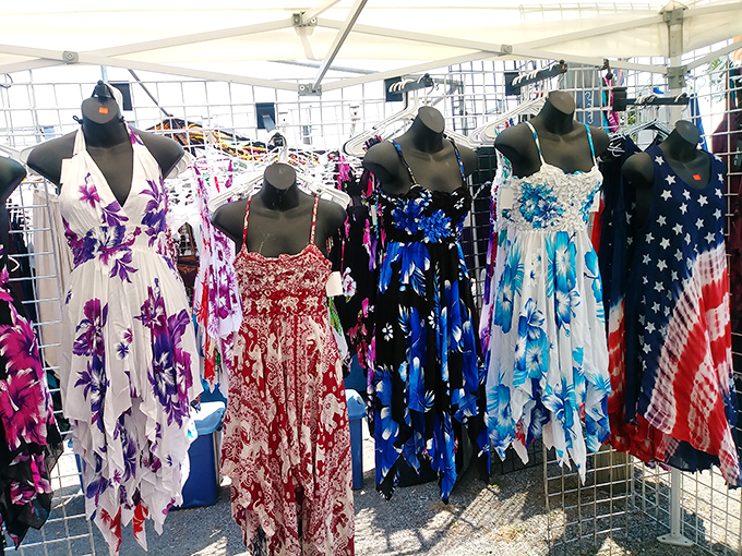 Summer fashion that makes a statement: "I'm on vacation and I don't care who knows it!"