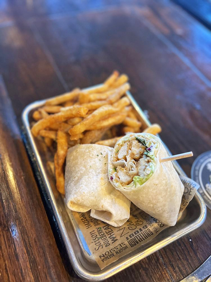 This Asian crunch wrap doesn't care about authenticity&mdash;it cares about deliciousness, and delivers it with each bite of that perfectly grilled tortilla.