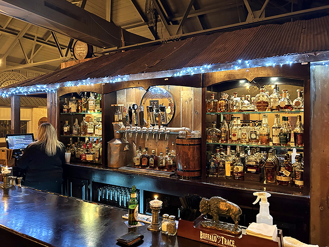 Behind every great meal is a bar like this&mdash;where bottles stand like soldiers ready to enhance your dining experience.