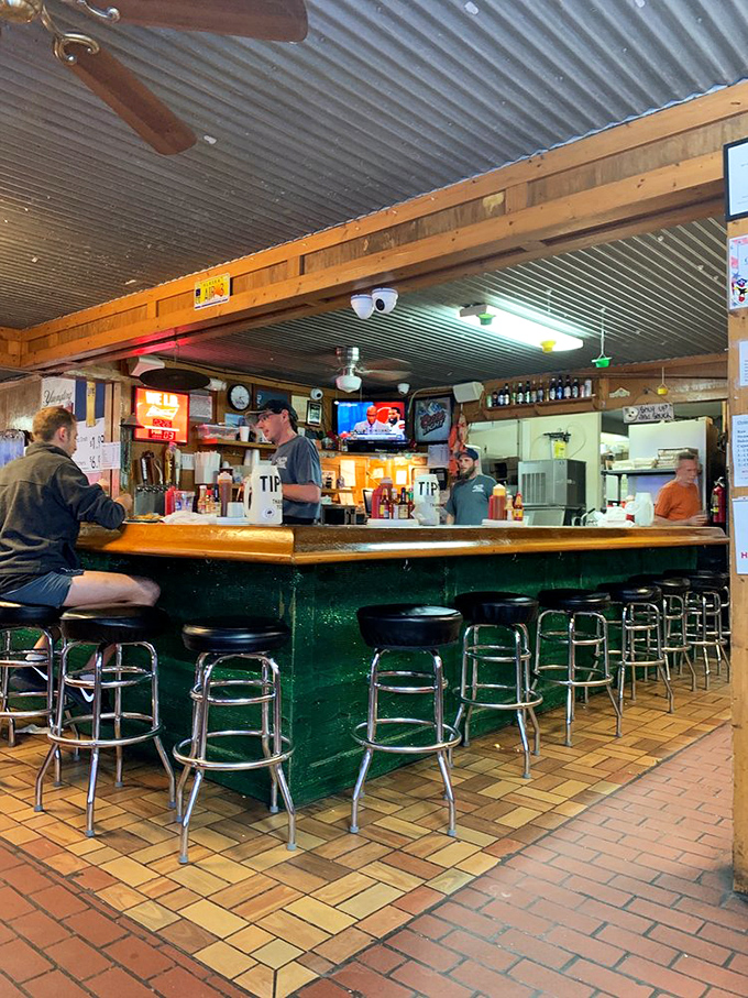 The bar at Hunt's isn't just where drinks are served&mdash;it's where seafood stories get taller and friendships grow deeper with each passing hour.