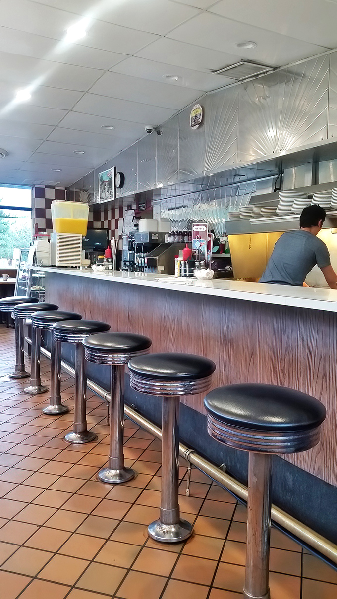 These counter stools have cradled the posteriors of everyone from truckers to senators, all equal in the democracy of breakfast.