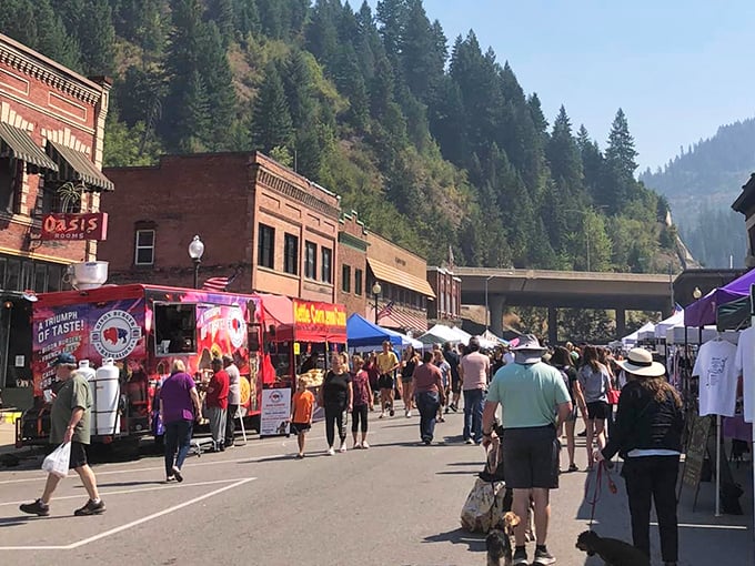 The Under the Freeway Flea Market transforms downtown into a bustling bazaar, where locals and visitors hunt for treasures beneath the I-90 viaduct.