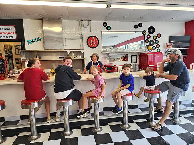 The perfect pit stop for weary treasure hunters &ndash; a retro diner where you can fuel up while plotting your next antiquing conquest.