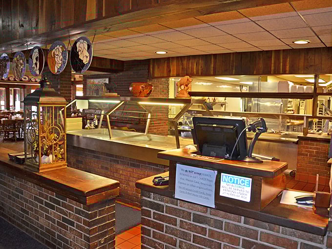 The heart of operations where countless meals have begun their journey to eager diners. Efficiency meets tradition at this pass.