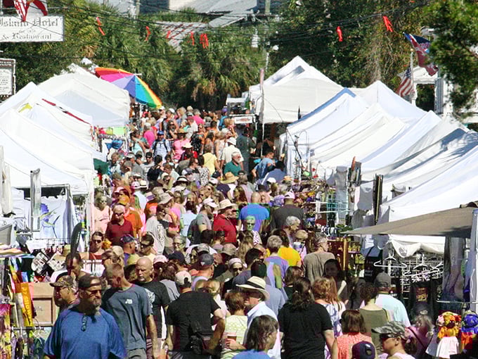 The Seafood Festival transforms quiet streets into a celebration of community, where the only traffic jam you'll encounter involves people lining up for fresh clams.