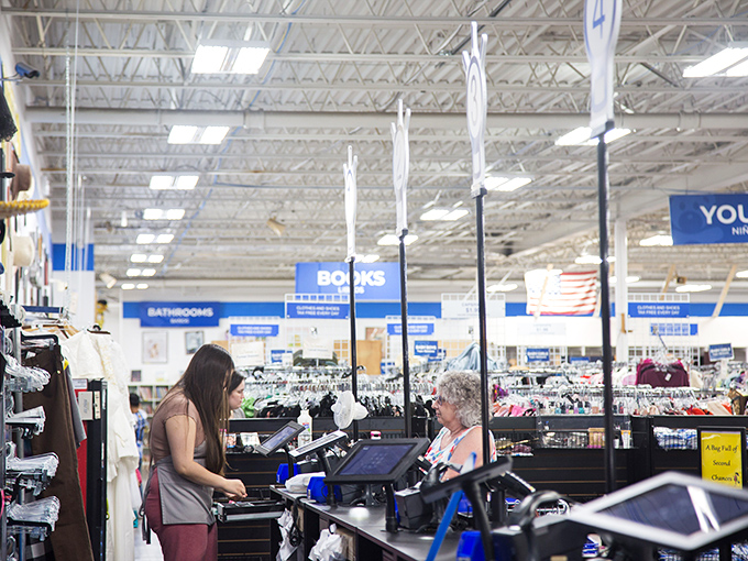 The checkout area buzzes with the energy of successful hunters. Everyone in line has that "wait till you see what I found" gleam in their eyes.