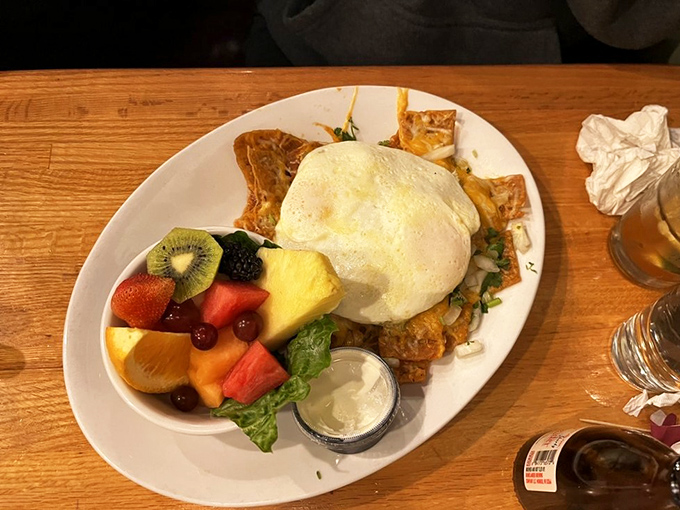 This isn't just breakfast&mdash;it's a vacation on a plate. The chilaquiles bring sunshine regardless of Milwaukee's weather forecast.