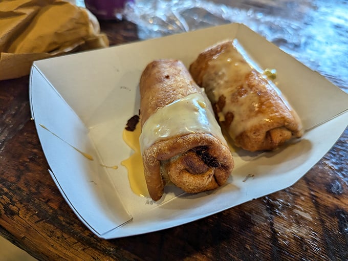 Crispy, golden chimichangas drizzled with sauce&mdash;proof that sometimes the best things in life come in small, fried packages.