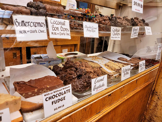 Handcrafted fudge and chocolate confections that make mass-produced candy bars look like they need to try harder.