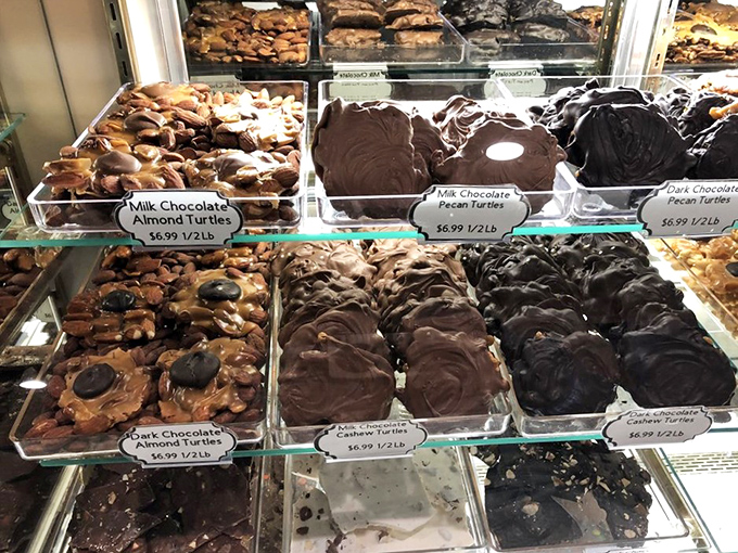 Chocolate turtles in three varieties prove that when it comes to caramel and nuts, more options are always better.